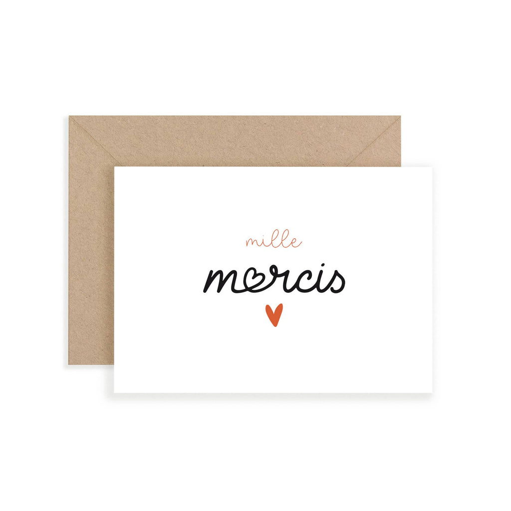 Carte mille mercis – 123 Famille