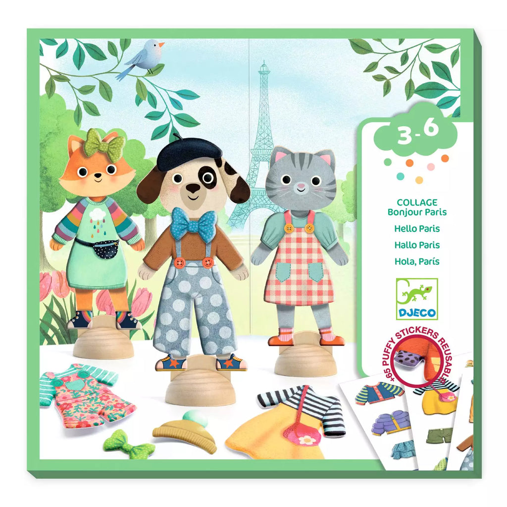 "Bonjour Paris" - Collage pour enfant – 123 Famille