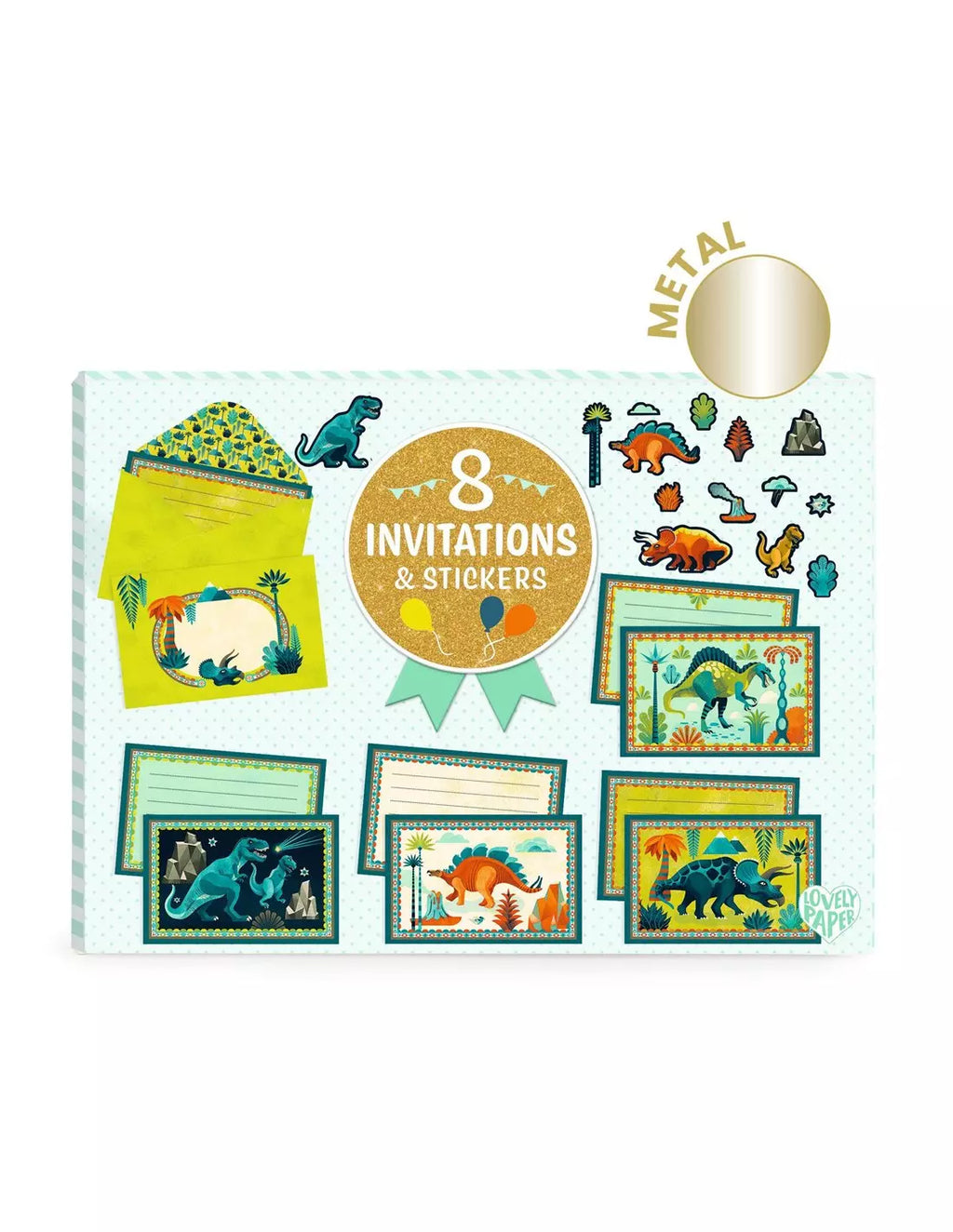 Cartes d'invitation - Cric croc, Dino Rock ! – 123 Famille